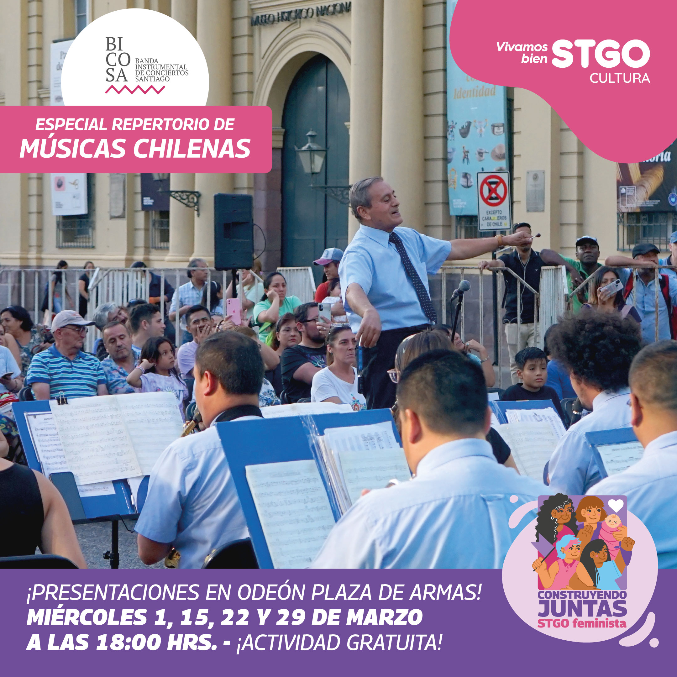 Banda Instrumental de Conciertos Santiago. Odeón Plaza de Armas ...